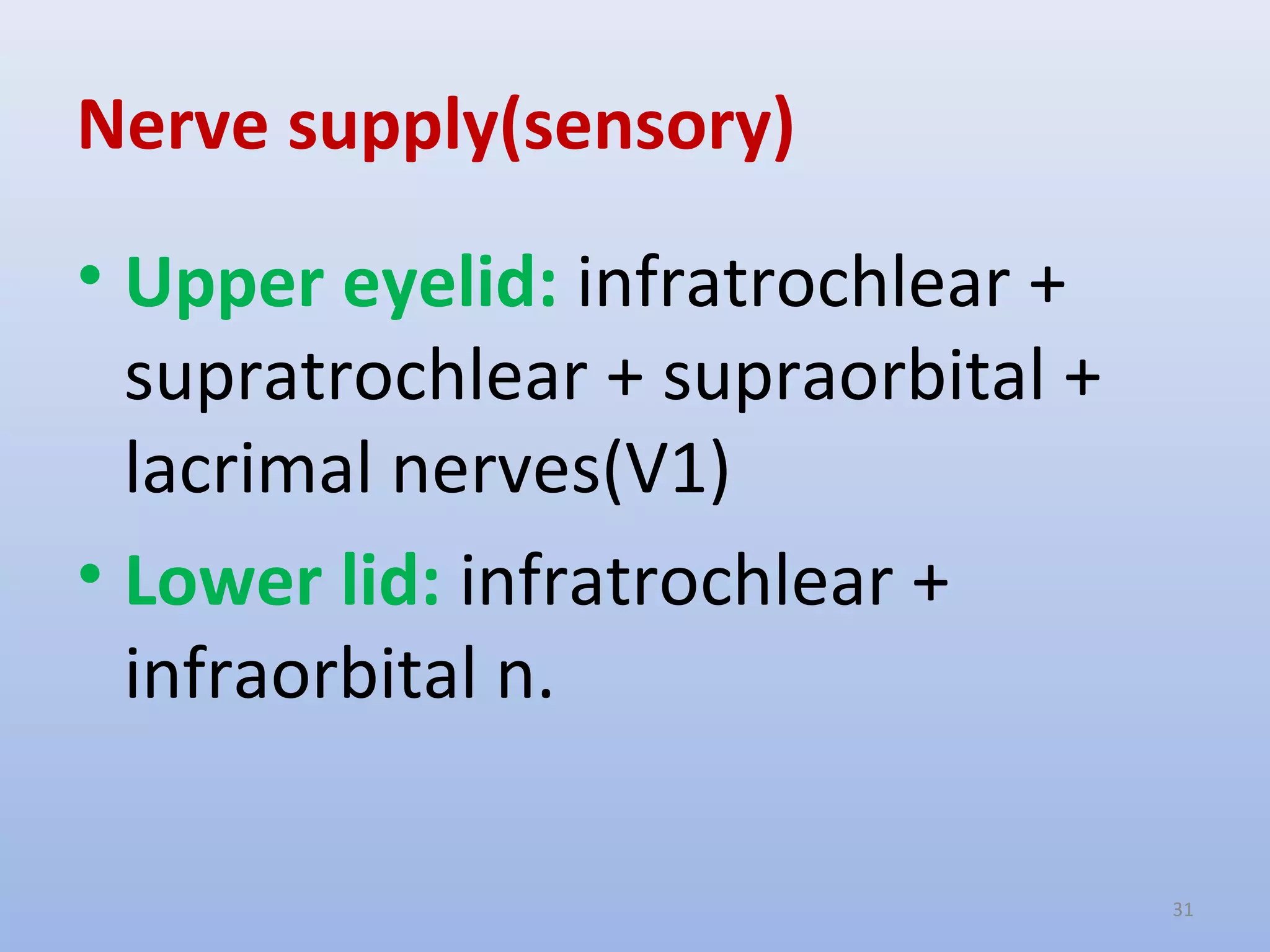Anatomy and physiology of the eyelid | PPT