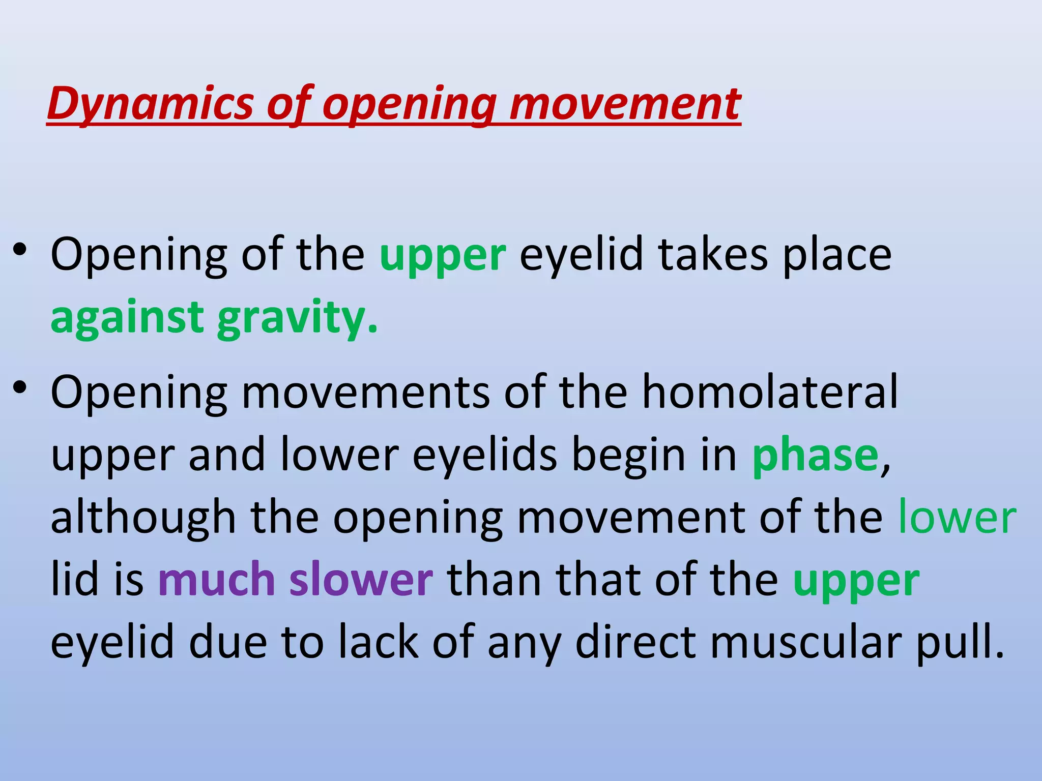 Anatomy and physiology of the eyelid | PPT