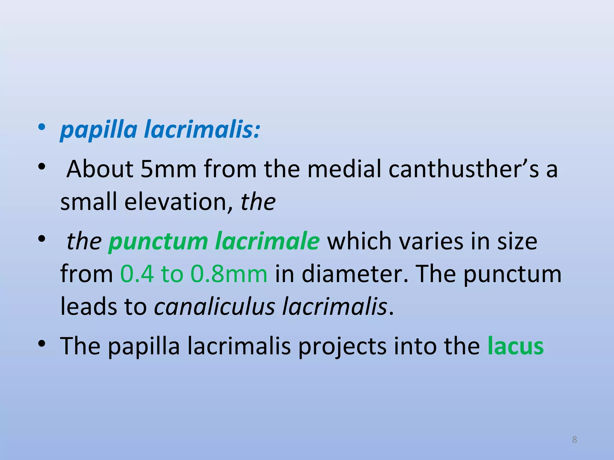 Anatomy and physiology of the eyelid | PPT