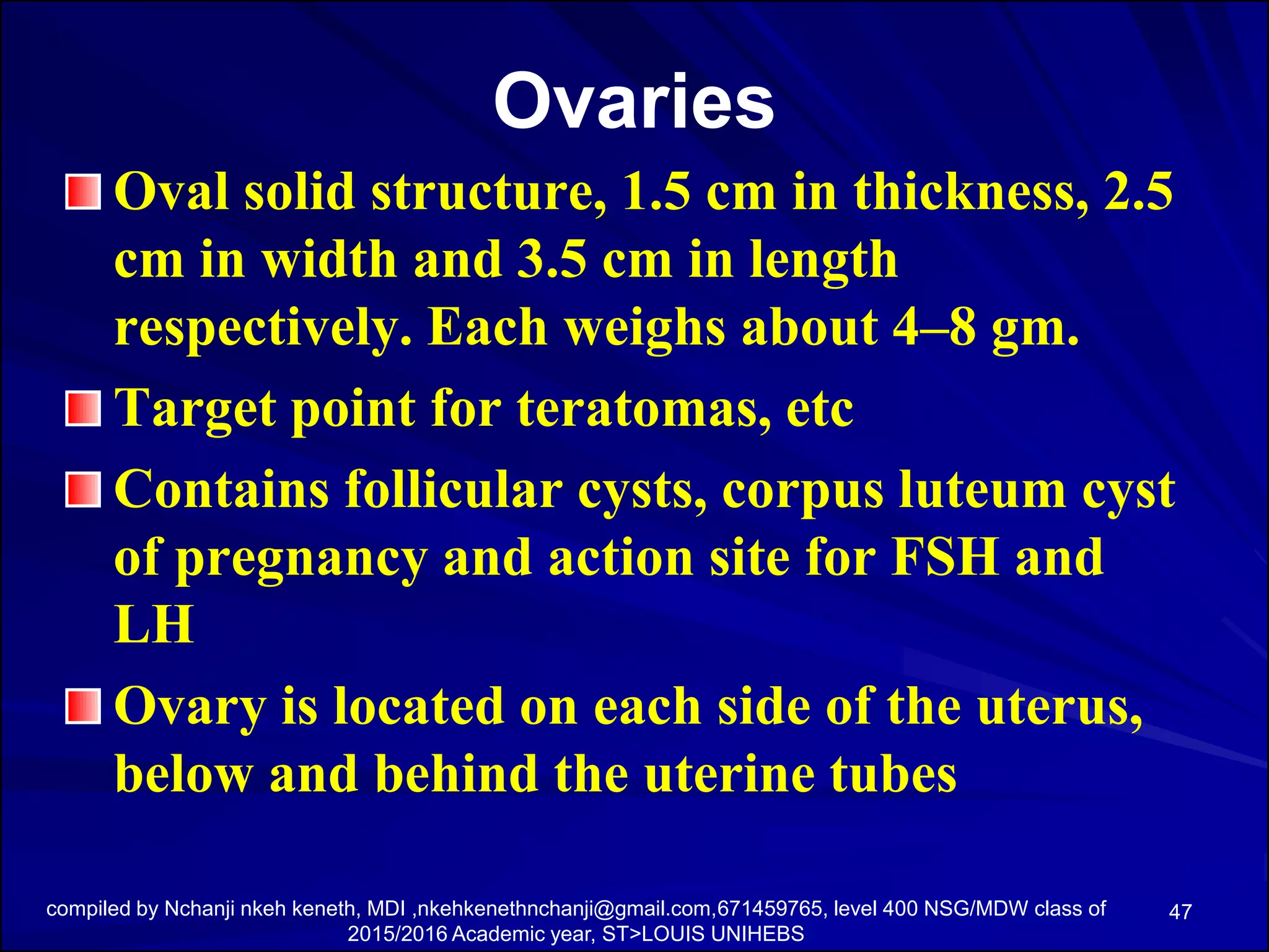 Anatomy and physiology of the female pelvic organs | PDF