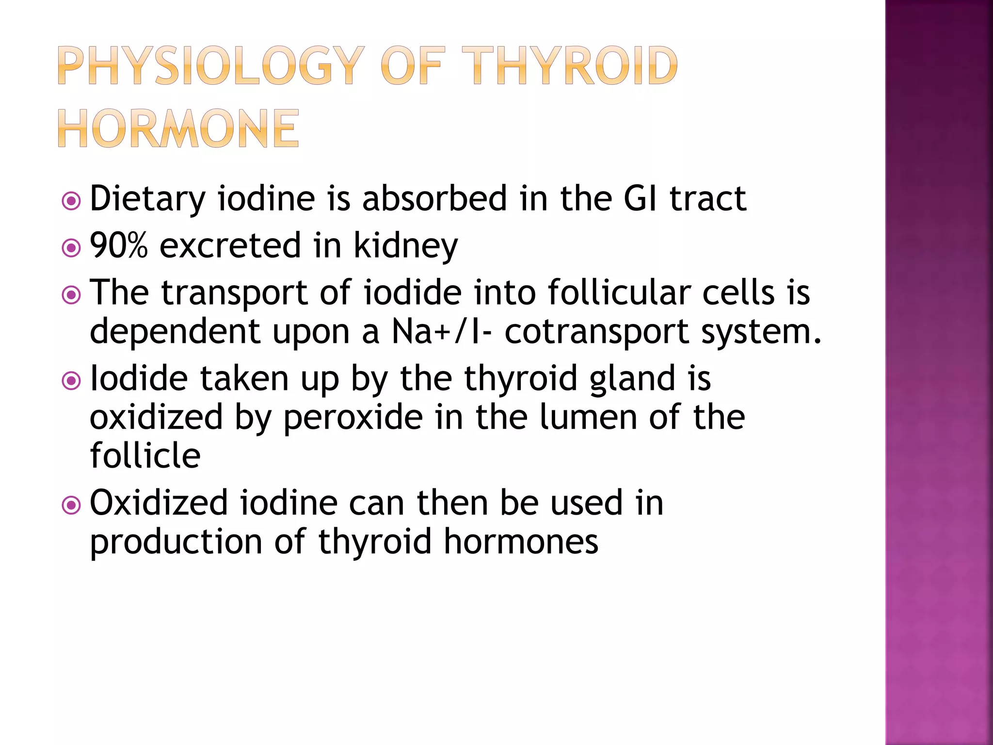 Anatomy and physiology of thyroid gland | PPTX