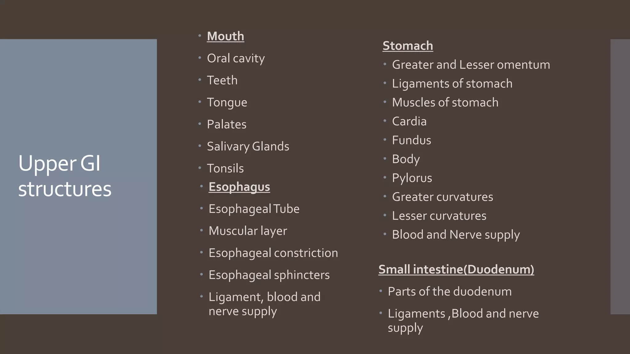 Anatomy and physiology of upper gi tract | PPTX