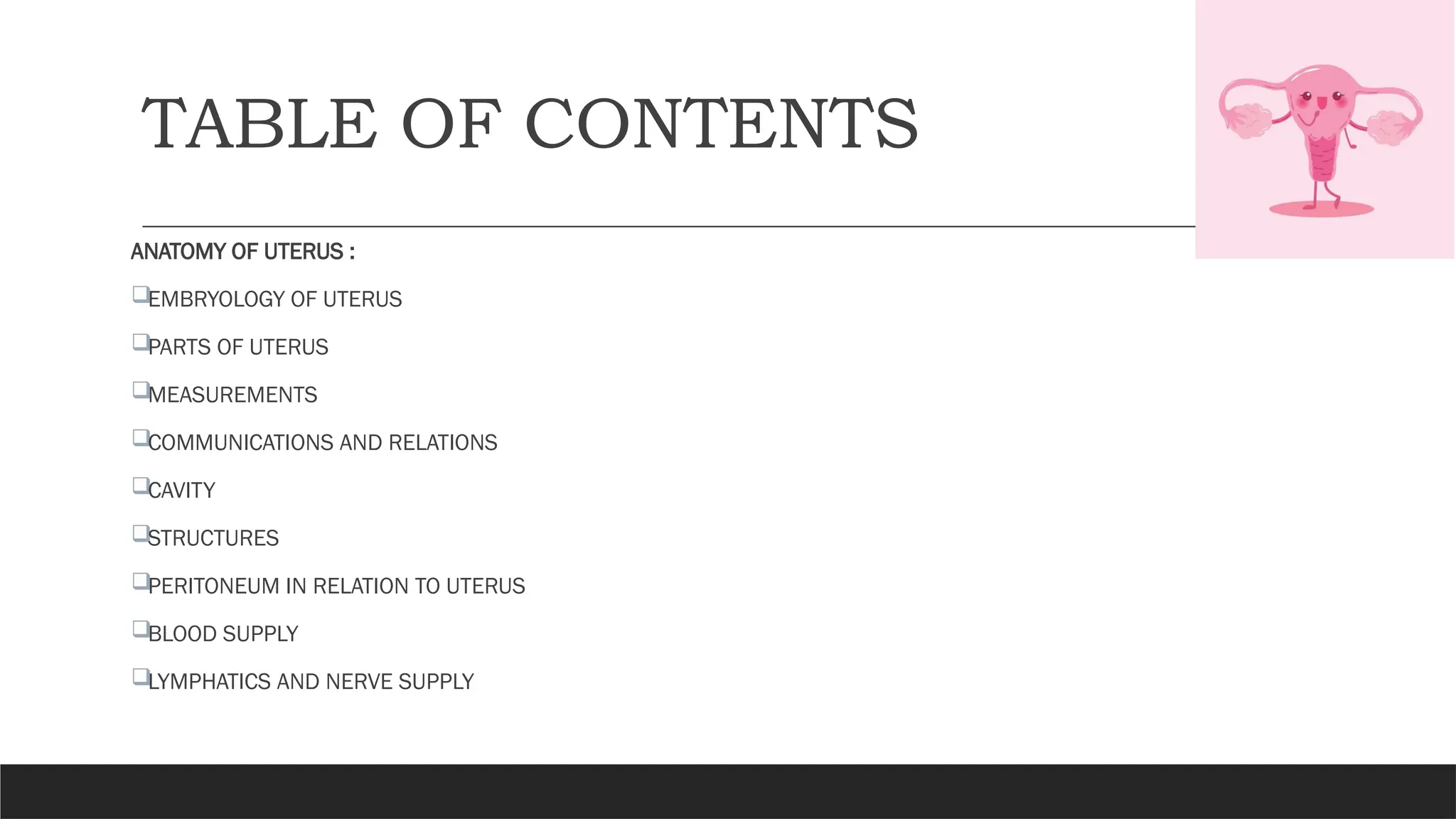 Anatomy of Uterus and physiology of Uterus | PPTX