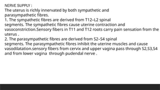 Anatomy of Uterus and physiology of Uterus | PPTX