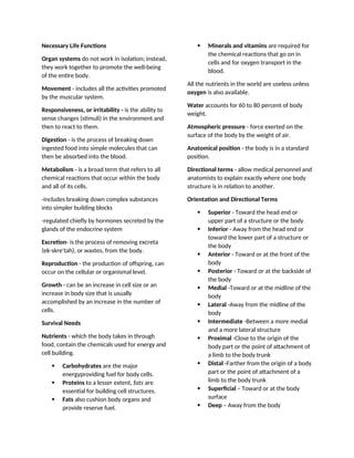 POINTERS FOR ANATOMY AND PHYSIOLOGY PRELIMS.docx