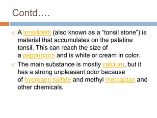 Anatomy and physiology tonsils | PPTX