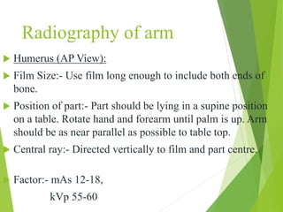Anatomy and Radiography of shoulder and arm | PPTX