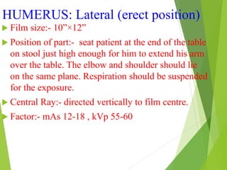 Anatomy and Radiography of shoulder and arm | PPTX