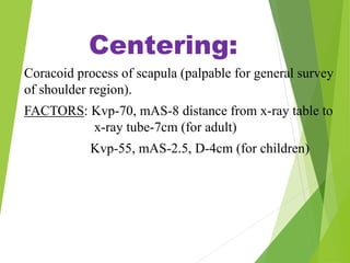 Anatomy and Radiography of shoulder and arm | PPTX