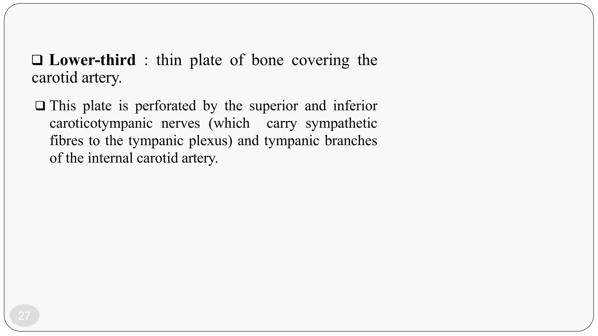Anatomy and ultrastructure of middle ear | PPTX