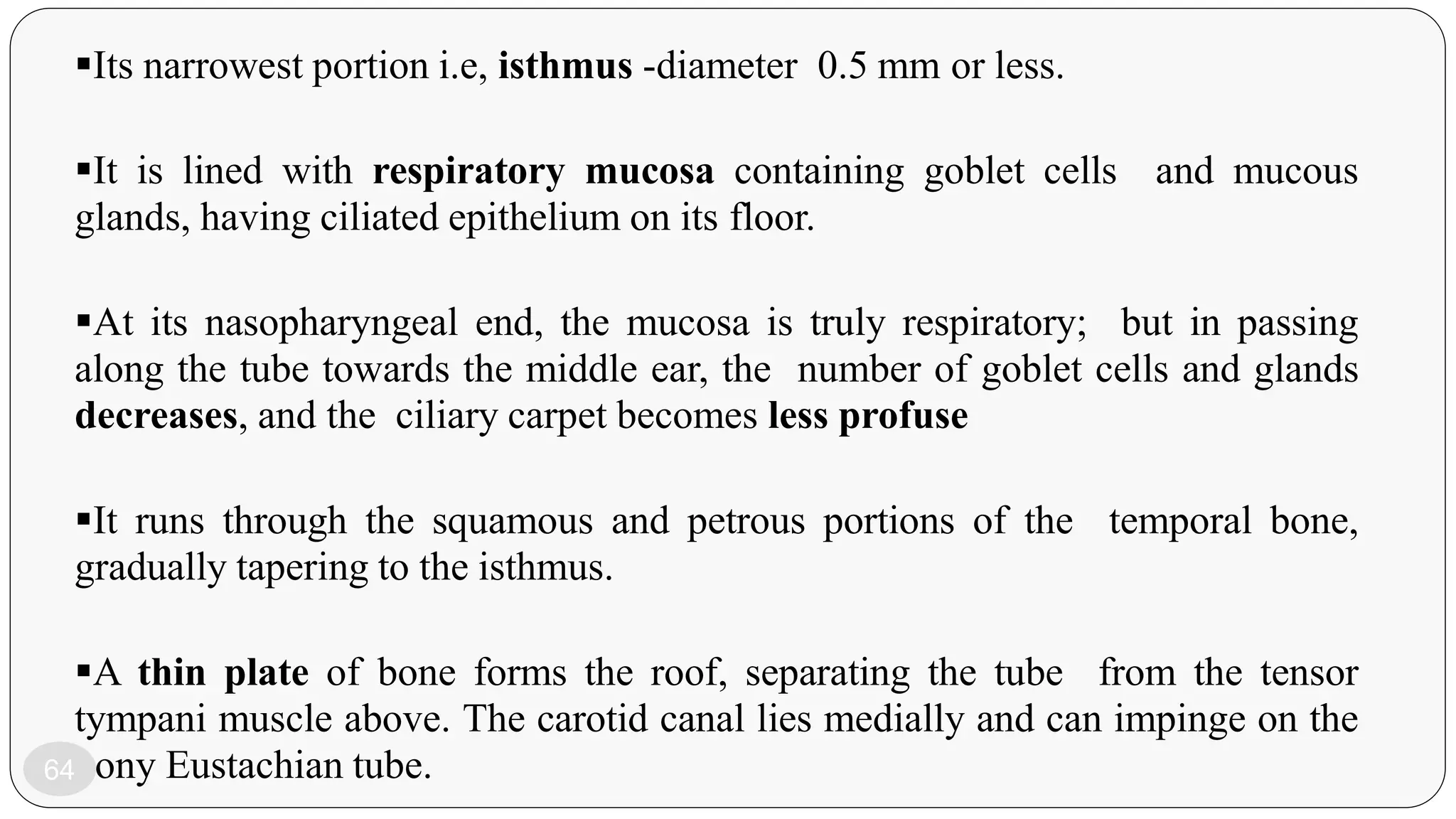 Anatomy and ultrastructure of middle ear | PPTX