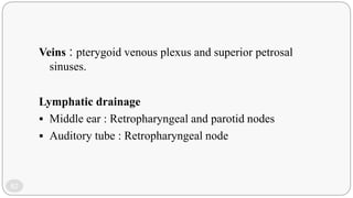 Anatomy and ultrastructure of middle ear | PPTX