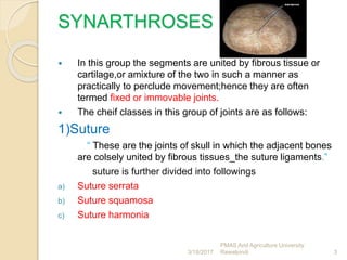 TYPES OF JOINTS | PPTX