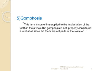 TYPES OF JOINTS | PPTX