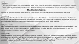 cartilage and joints anatomy chap 1 | PDF