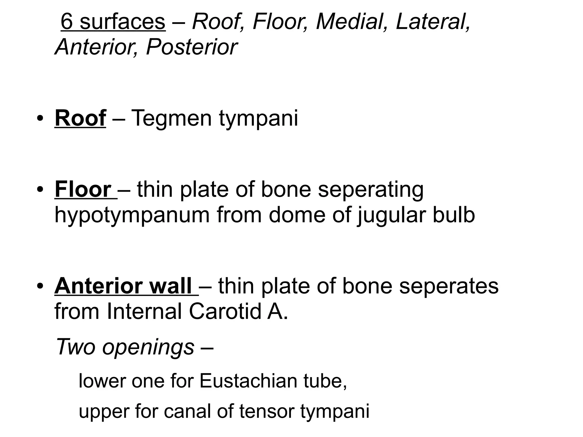 Anatomy & embryology ext ear & middle ear | ODP