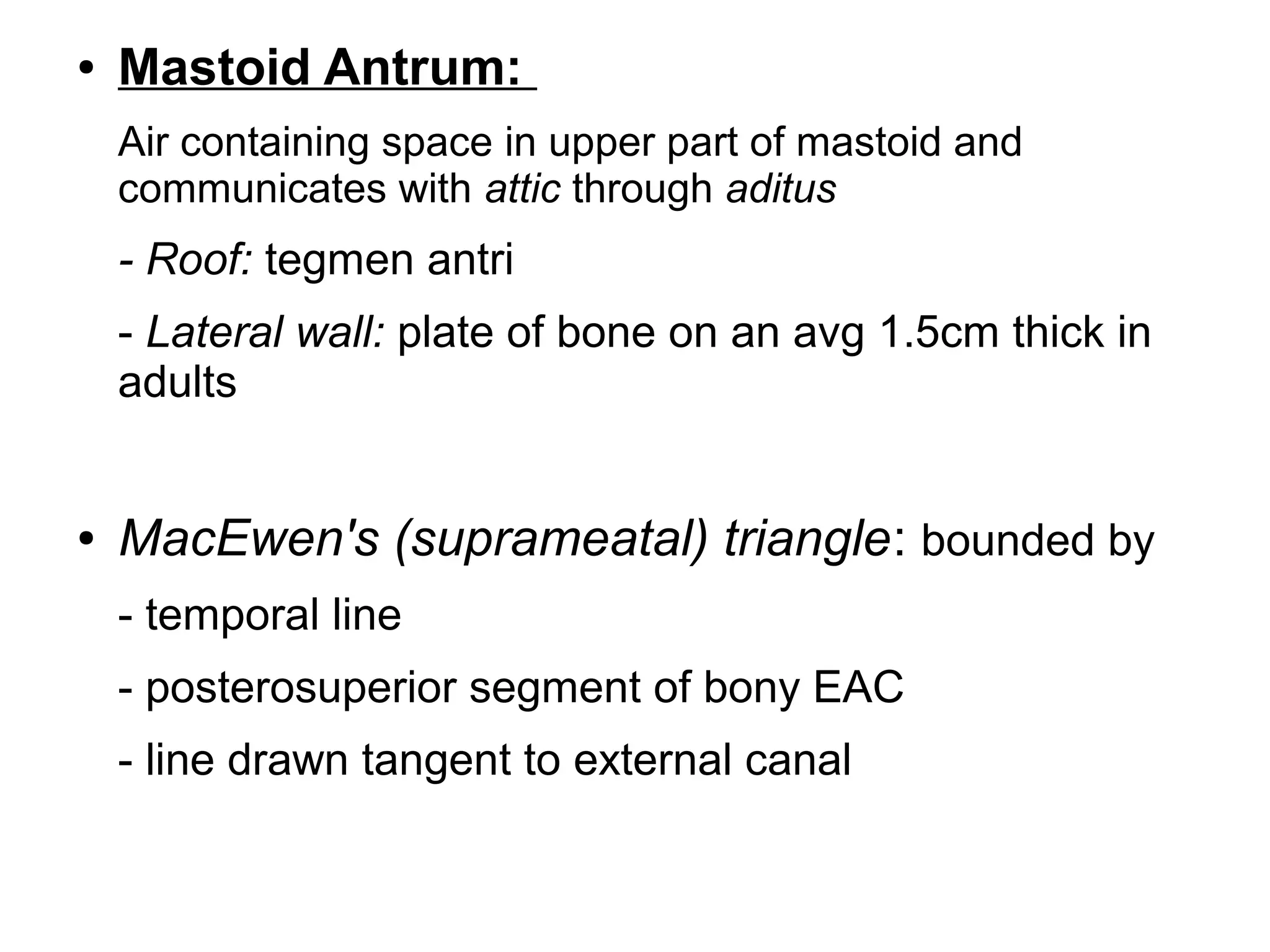 Anatomy & embryology ext ear & middle ear | ODP