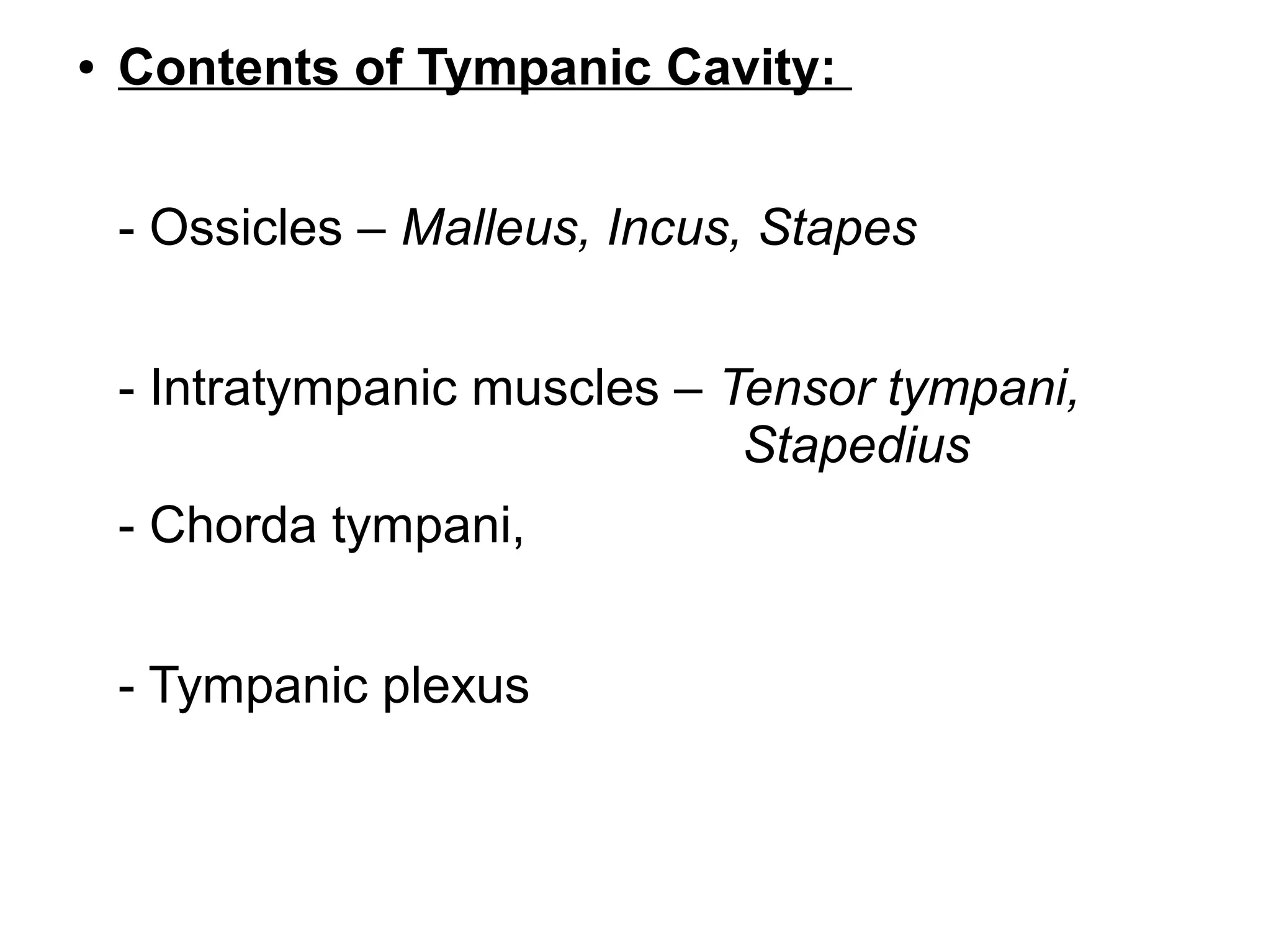 Anatomy & embryology ext ear & middle ear | ODP