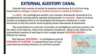 Anatomy & embryology of external & middle ear | PPT