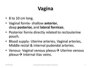 Anatomy for anaesthesia, nerve supply of Uterus & Cervix | PPTX