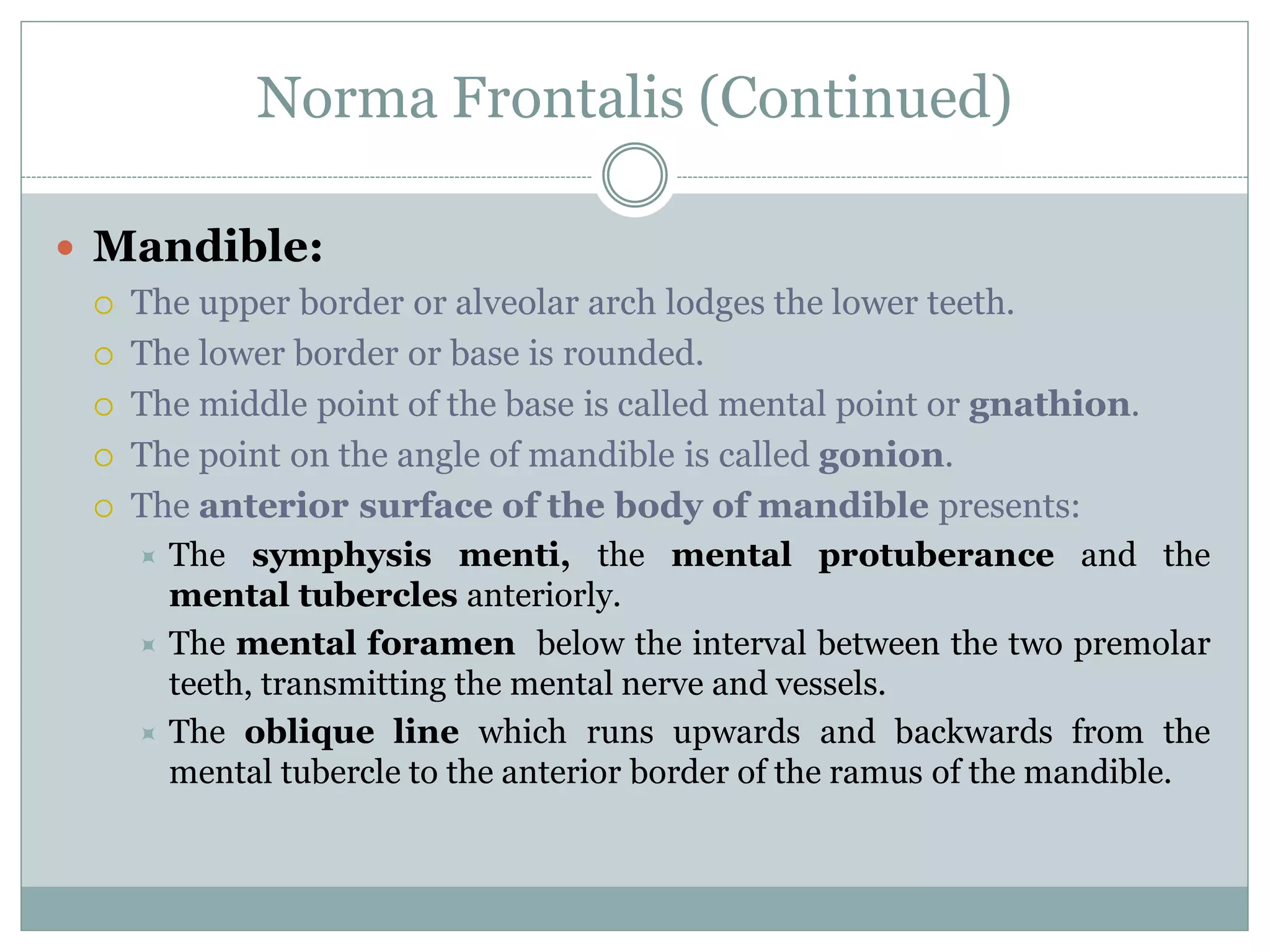 Anatomy head and neck(norma frontalis) | PDF