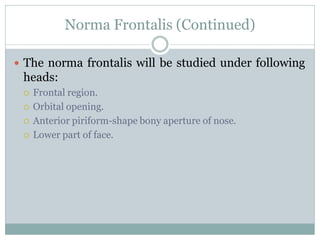 Anatomy head and neck(norma frontalis) | PDF