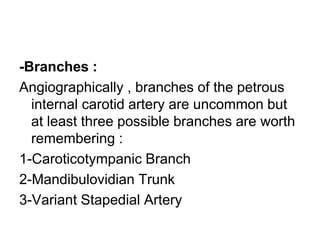 Interventional Neuroradiology: Anatomy of the internal carotid artery ...