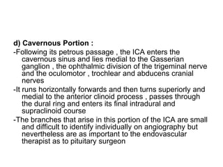 Interventional Neuroradiology: Anatomy of the internal carotid artery ...