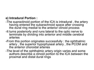 Interventional Neuroradiology: Anatomy of the internal carotid artery ...