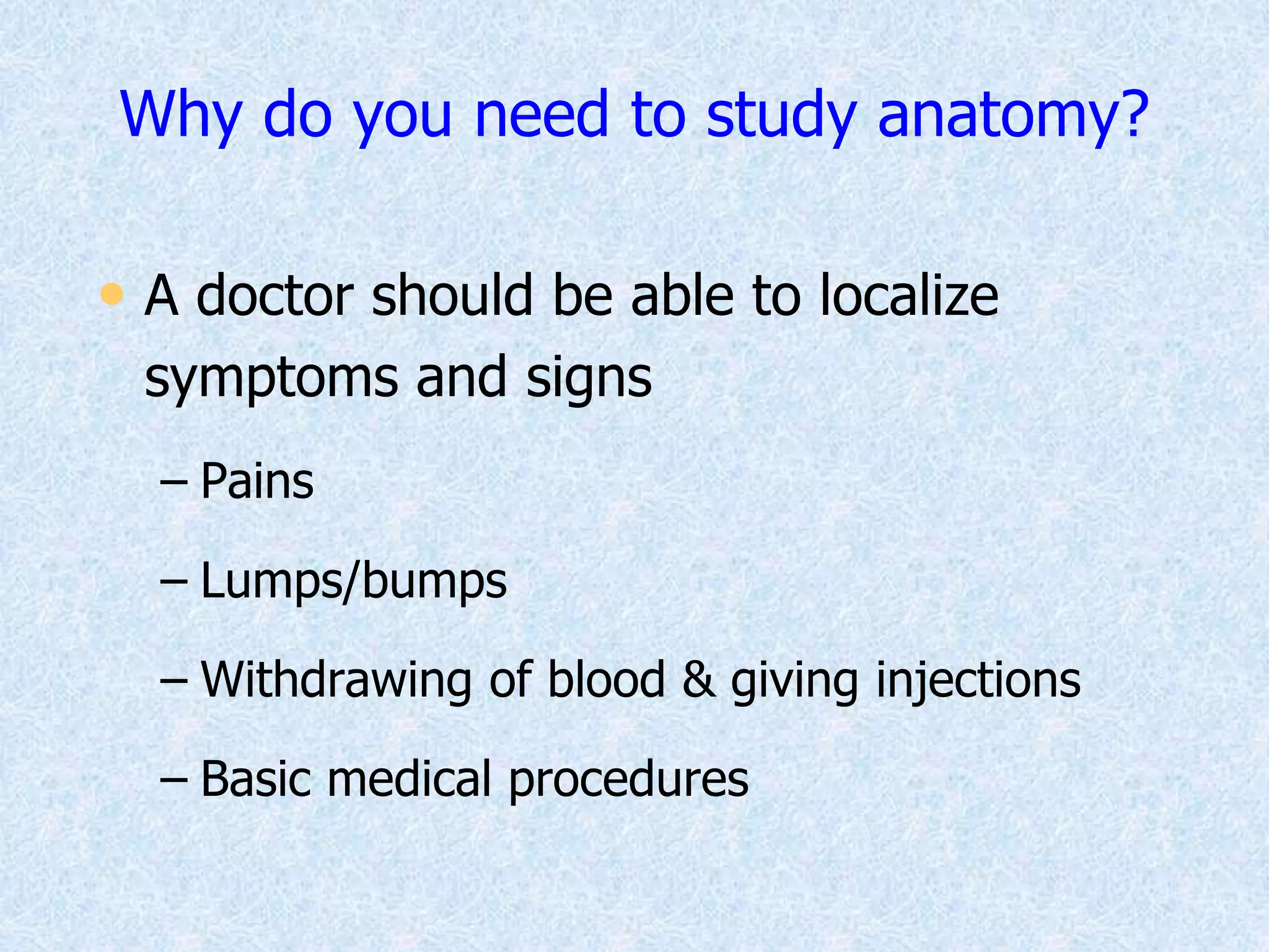 Anatomy introduction | PPT