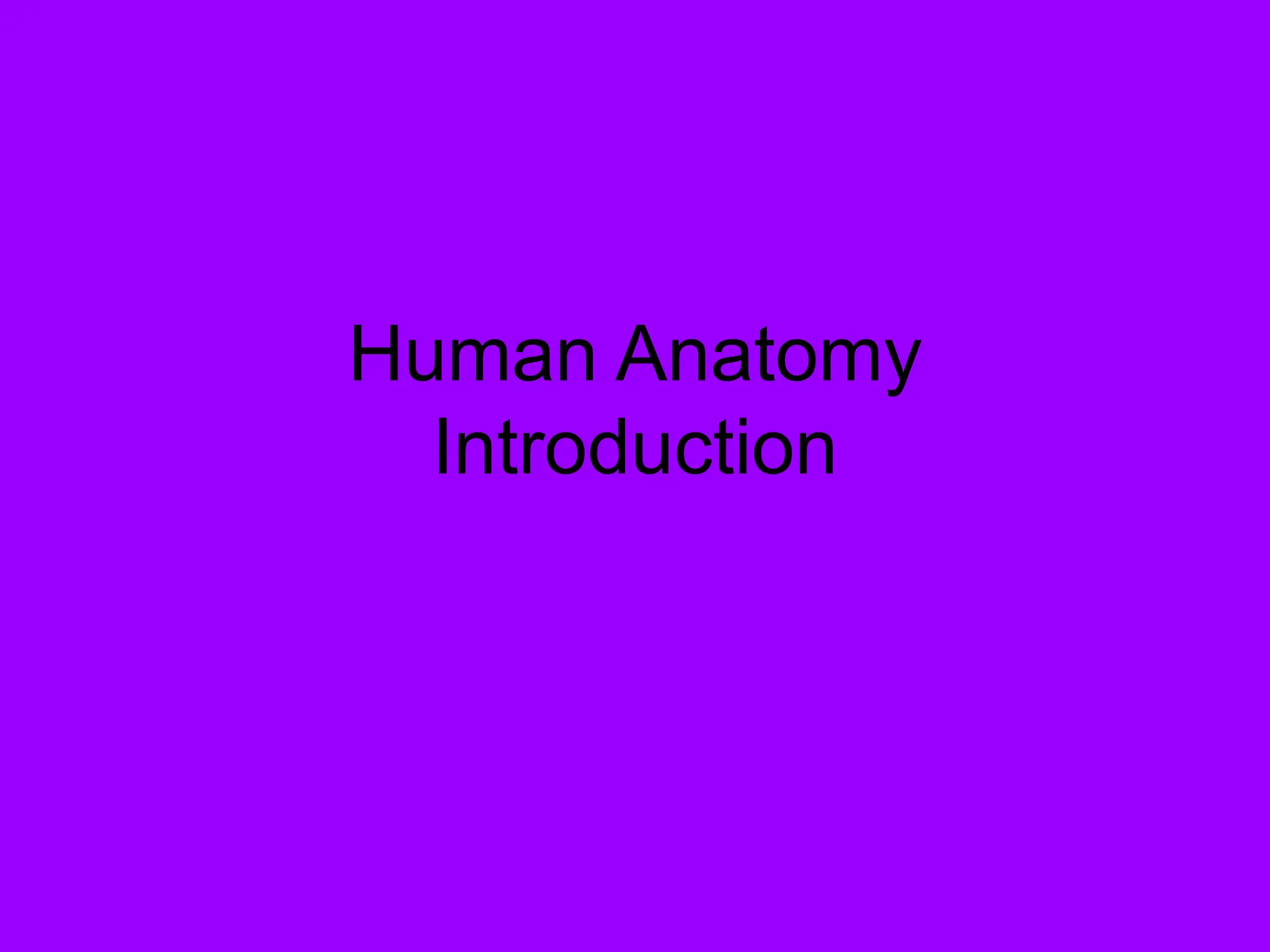 Anatomy Introduction.ppt