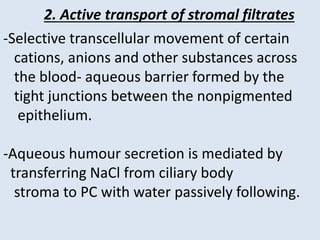 Aqueous humour | PPTX