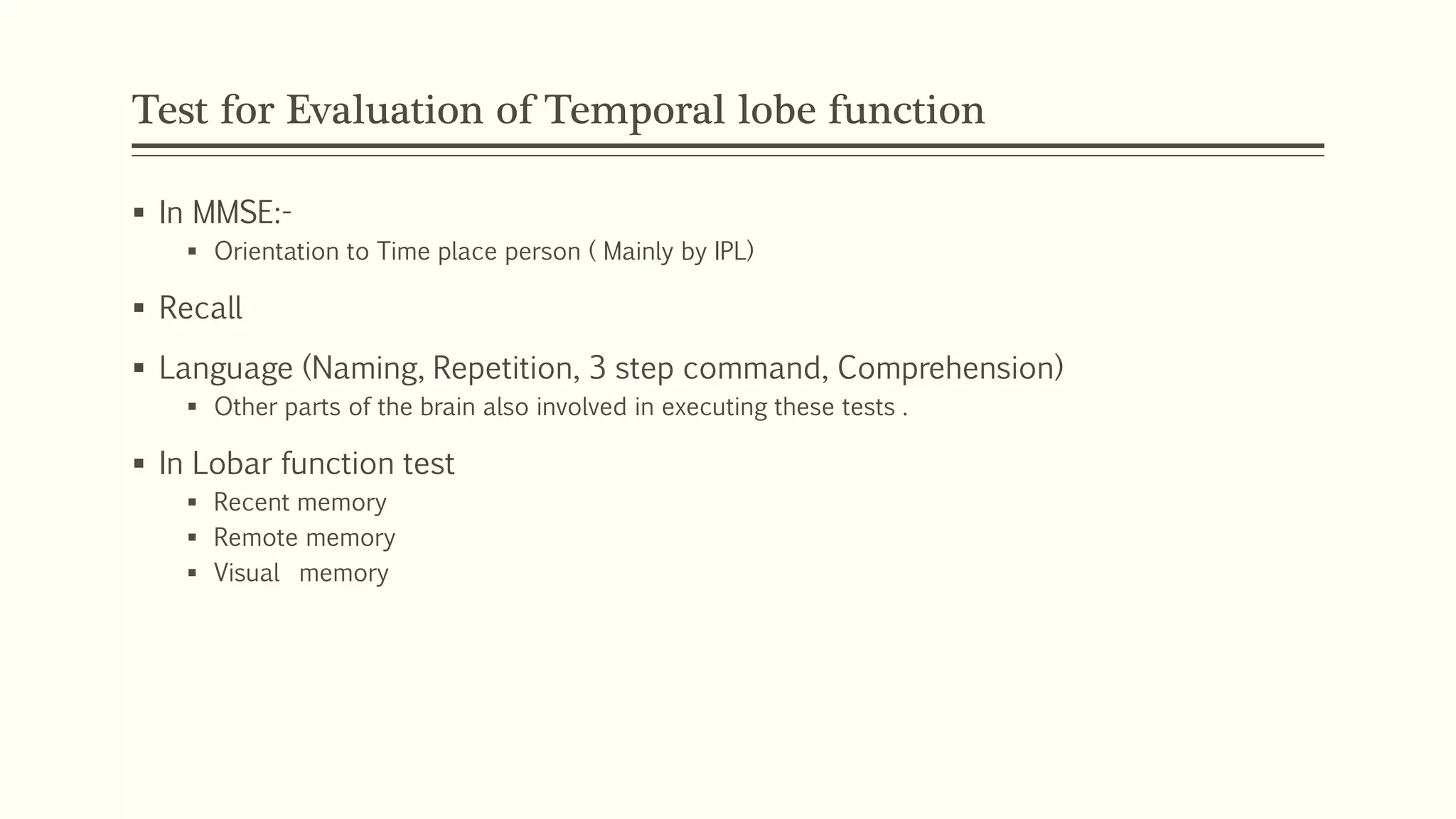 Anatomy & Function of Temporal lobe | PPTX