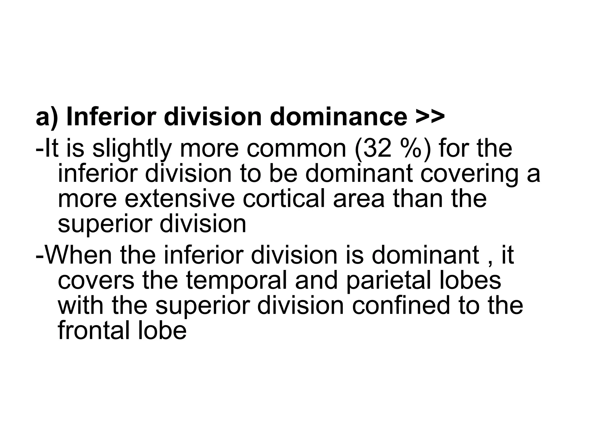 Anatomy of the middle cerebral artery (MCA) | PPT