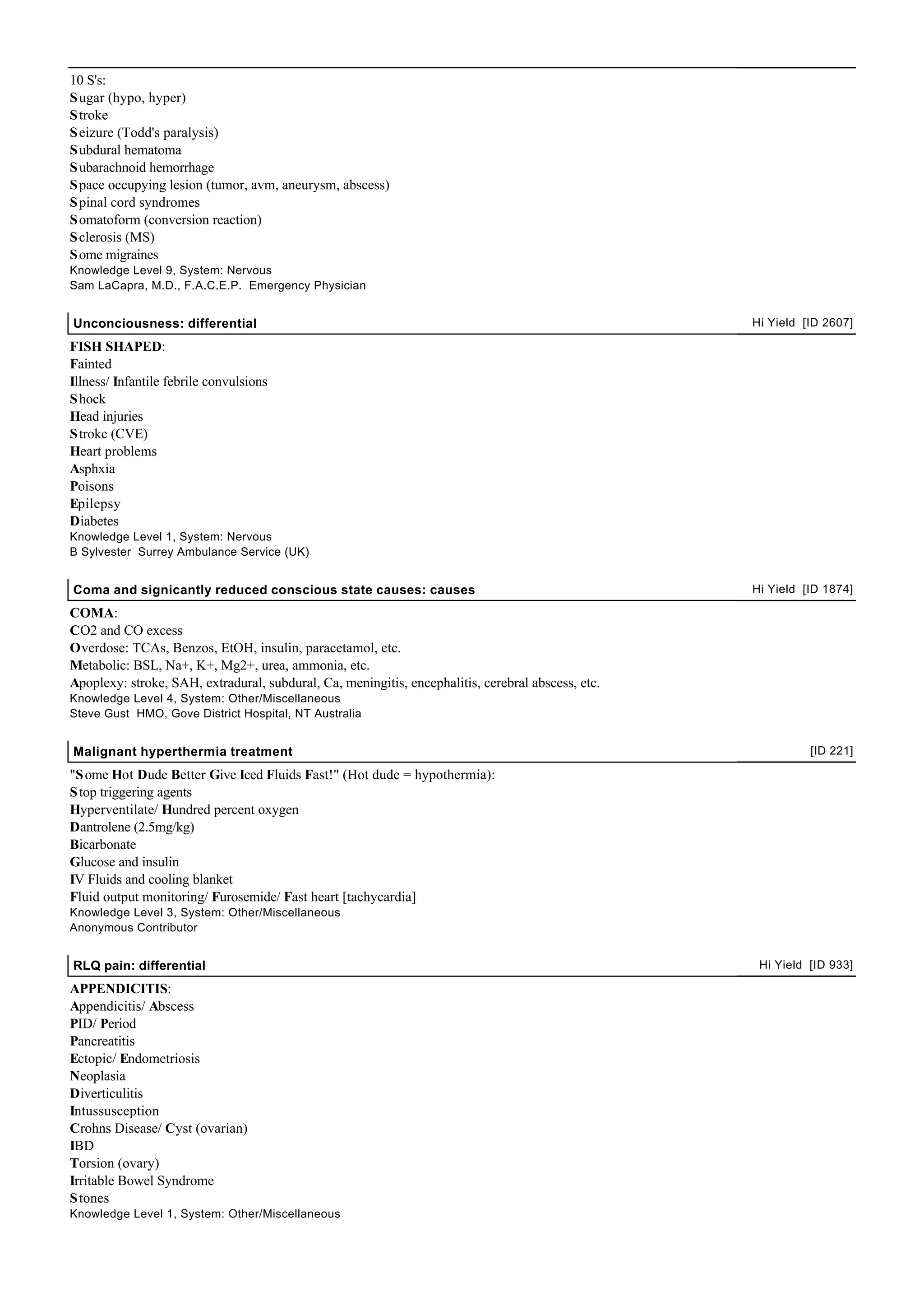 Anatomy mnemonics Guide | PDF