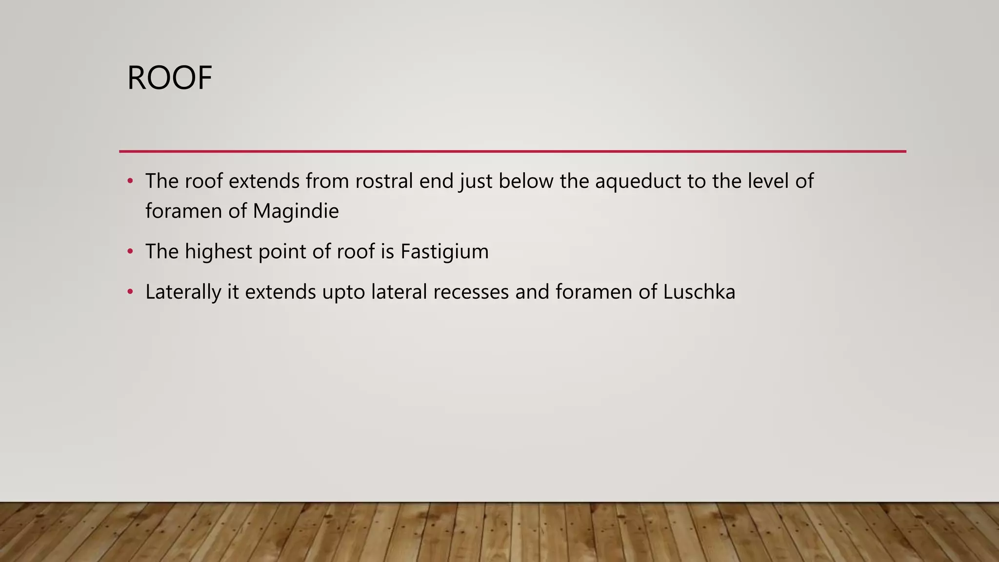Anatomy of 4th ventricle | PPTX