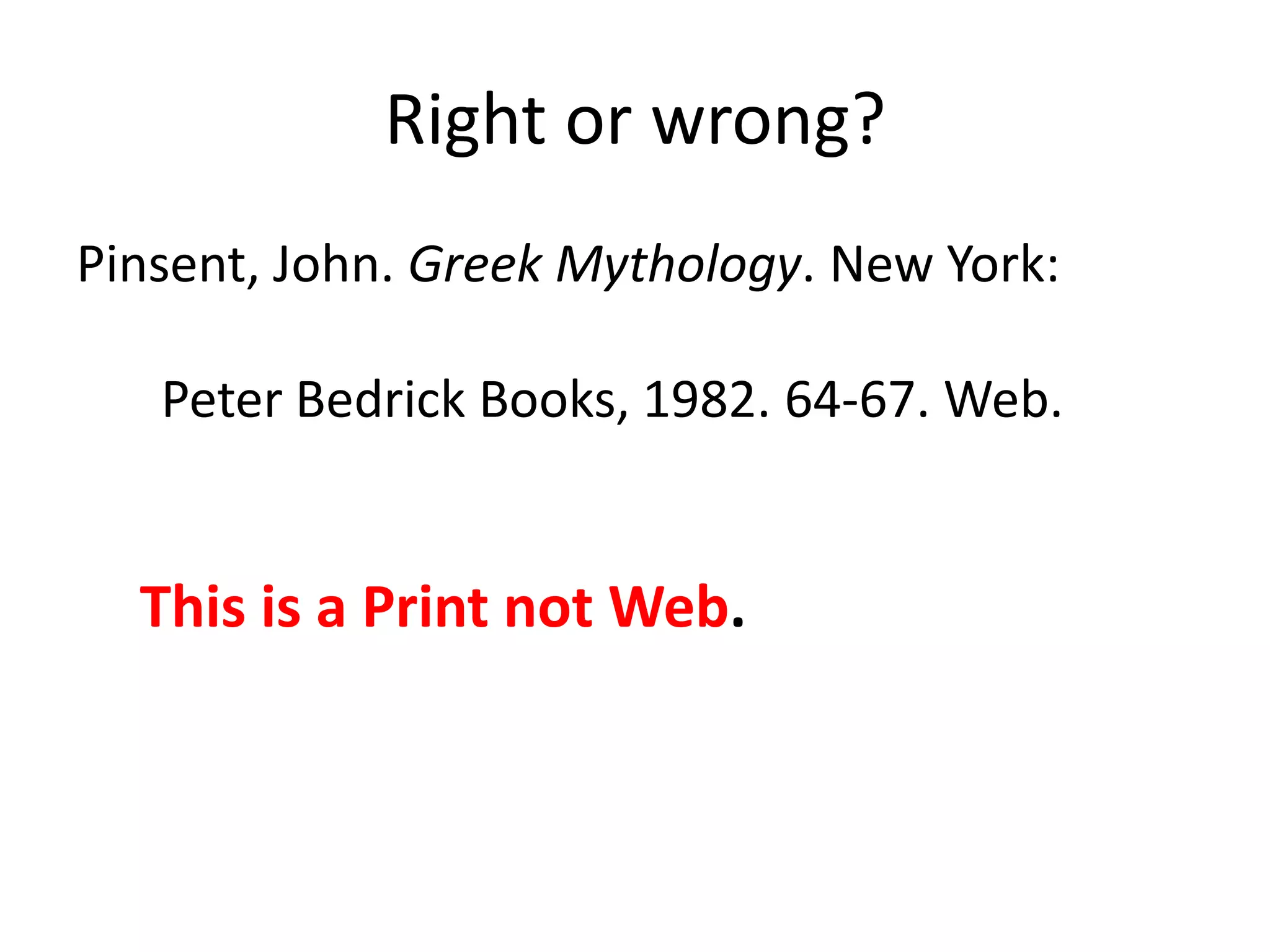 Anatomy of a citation | PPTX | Books and Literature