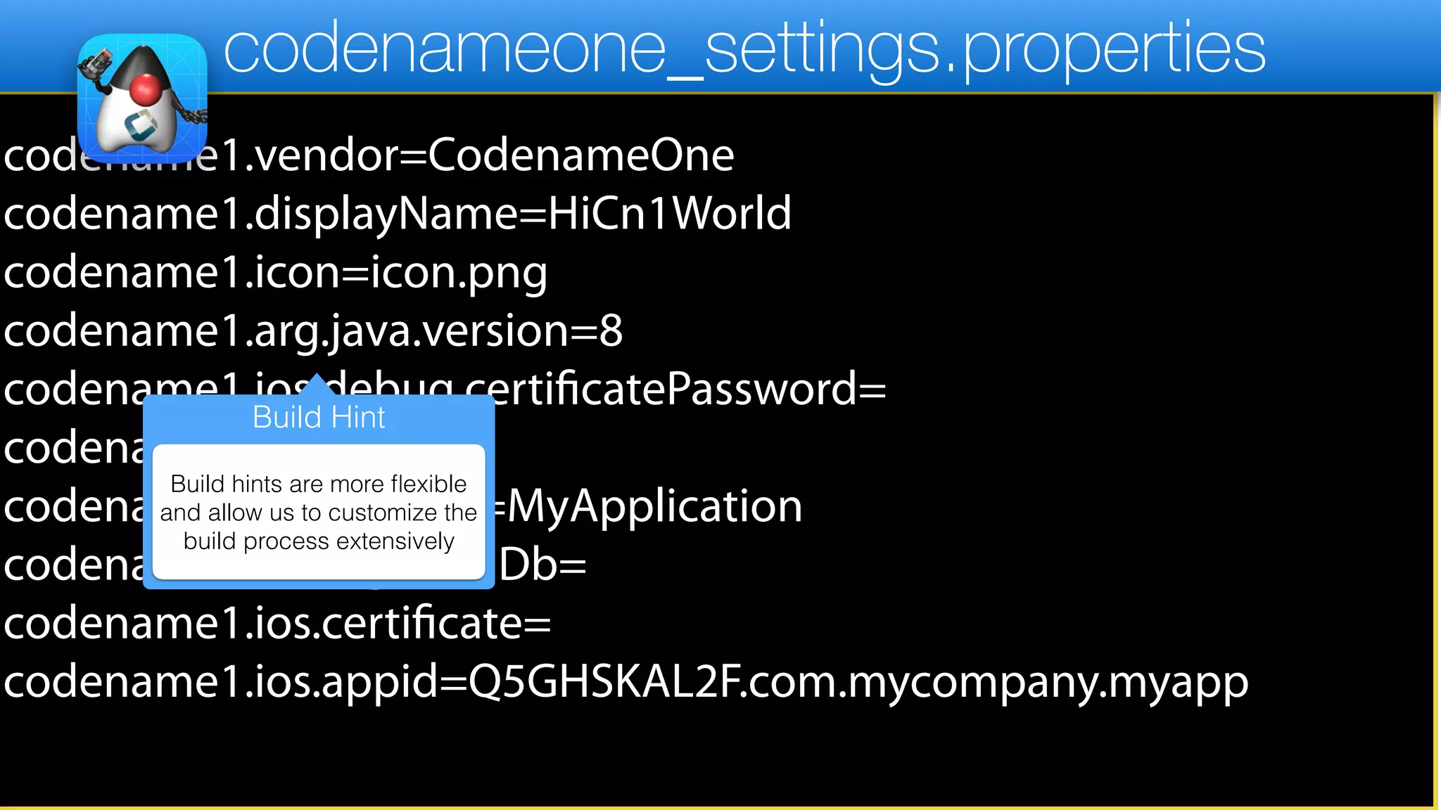 Anatomy of a Codename One Application | PPT