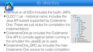 Anatomy of a Codename One Application | PPT