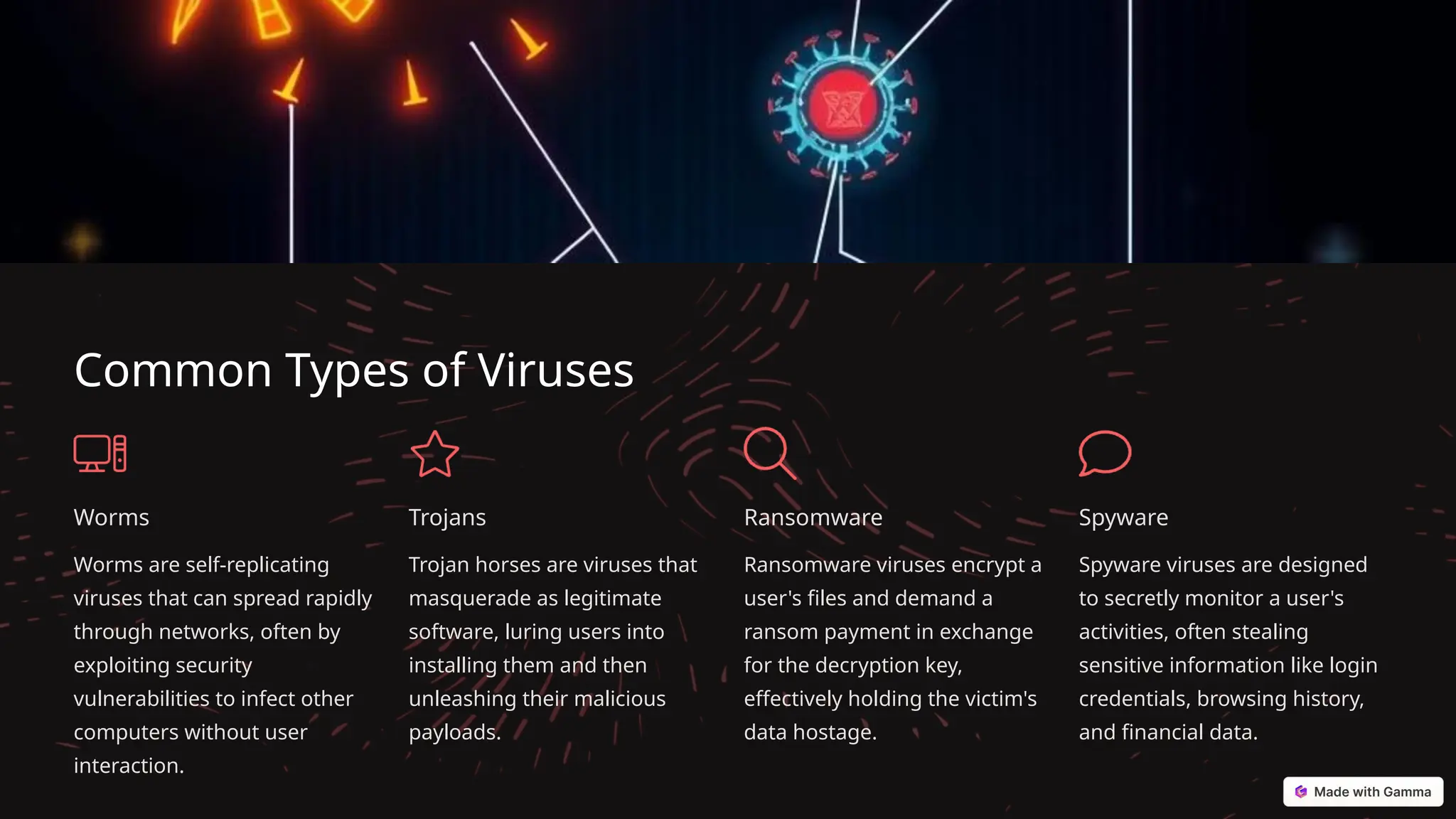ANATOMY OF A COMPUTER VIRUS.pptx | Operating Systems | Computer Software and Applications