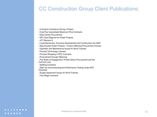 Anatomy of a construction procurement a complex process in a changing ...
