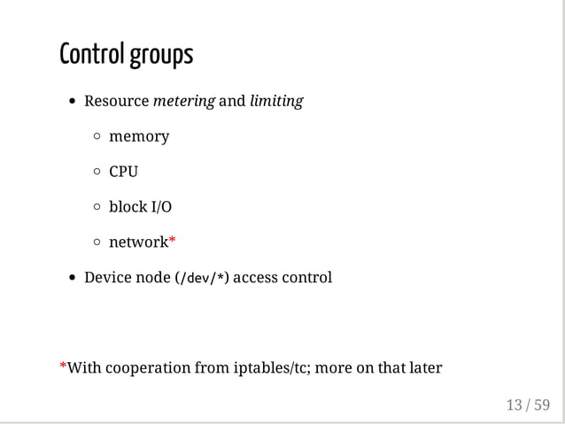 Anatomy of a Container: Namespaces, cgroups & Some Filesystem Magic - LinuxCon | PDF | Operating ...