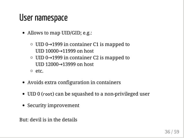 Anatomy of a Container: Namespaces, cgroups & Some Filesystem Magic - LinuxCon | PDF | Operating ...