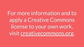 Anatomy of a Creative Commons License | PPT