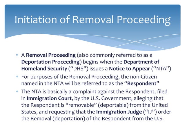 Anatomy of a Deportation Case | PPT