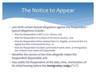 Anatomy of a Deportation Case | PPTX
