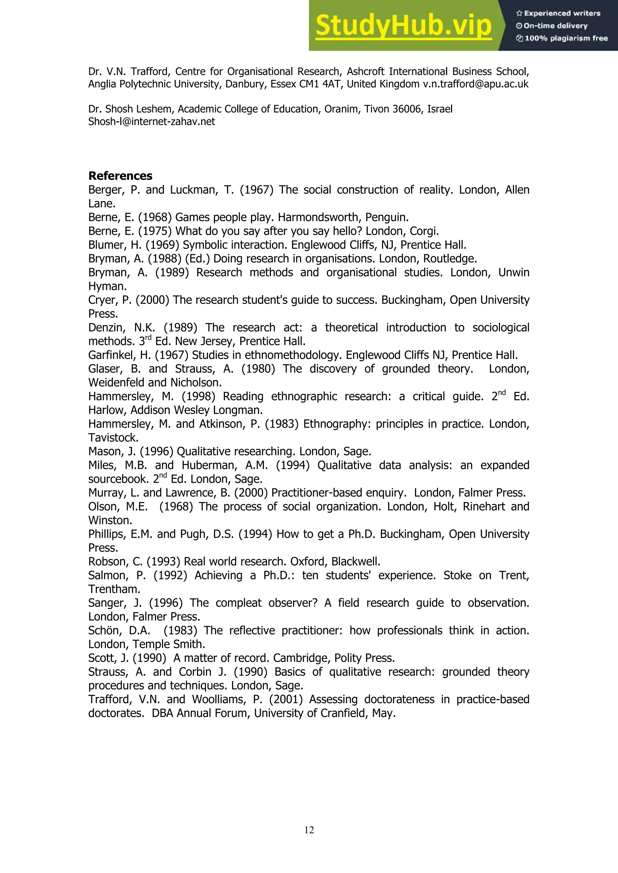 Anatomy Of A Doctoral Viva. | PDF