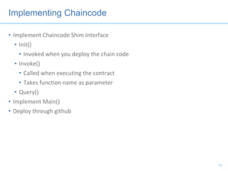 Anatomy of a hyperledger application | PPT