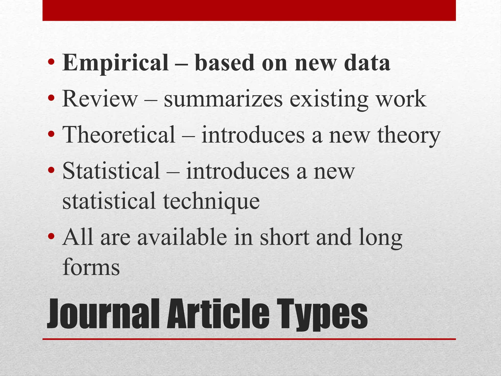 Anatomy of a journal article | PPTX