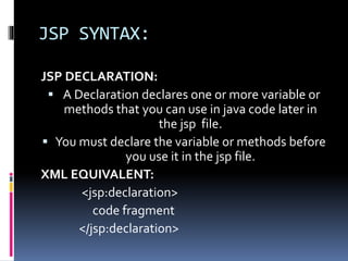 anatomy of a jsp page & jsp syntax.pptx